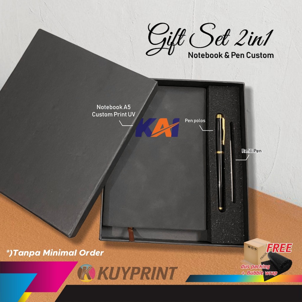Jual Box Gift Set Agenda Notebook Pulpen Exclusive Custom Nama Dan Logo ...