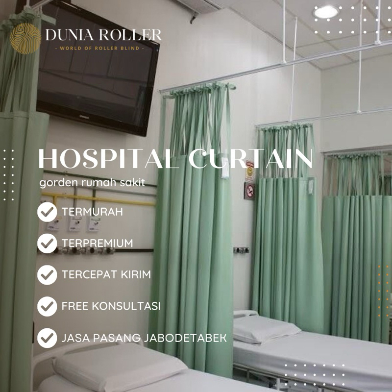 Jual Hospital Curtain Tirai Gorden Rumah Sakit Klinik Kecantikan Salon ...