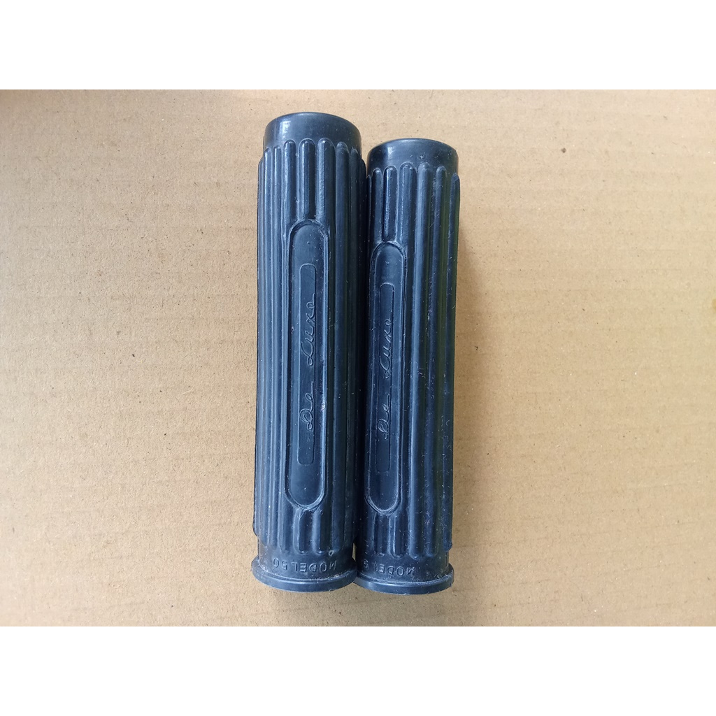 Jual Hand grip De Luxe hitam garis jadul sepeda onthel | Shopee Indonesia