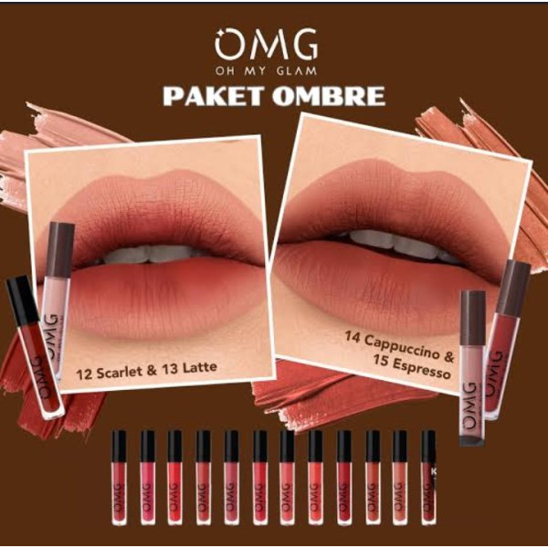 Jual Lipstick OMG Ombre 14 dan 15 | Lipstick Ombre 2in1 | Shopee Indonesia