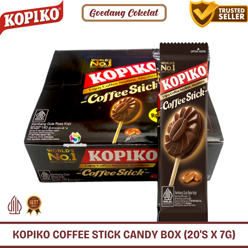 Jual Permen Kopiko Coffee Stick Box Isi 20 Pcs x 7g | Shopee Indonesia