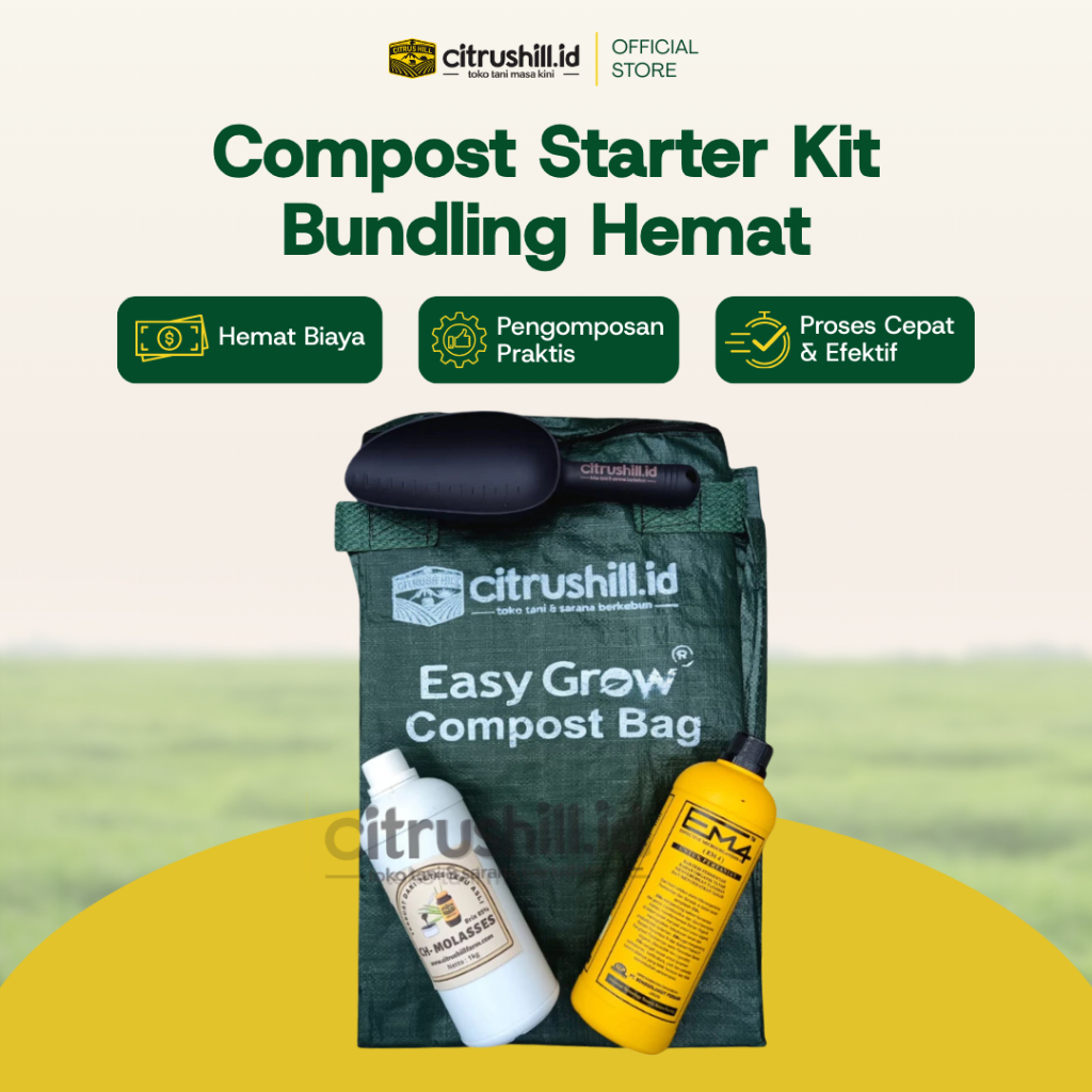 Jual COMBO HEMAT PAKET COMPOST STARTER KIT Compost Bag 200 Liter Easy ...
