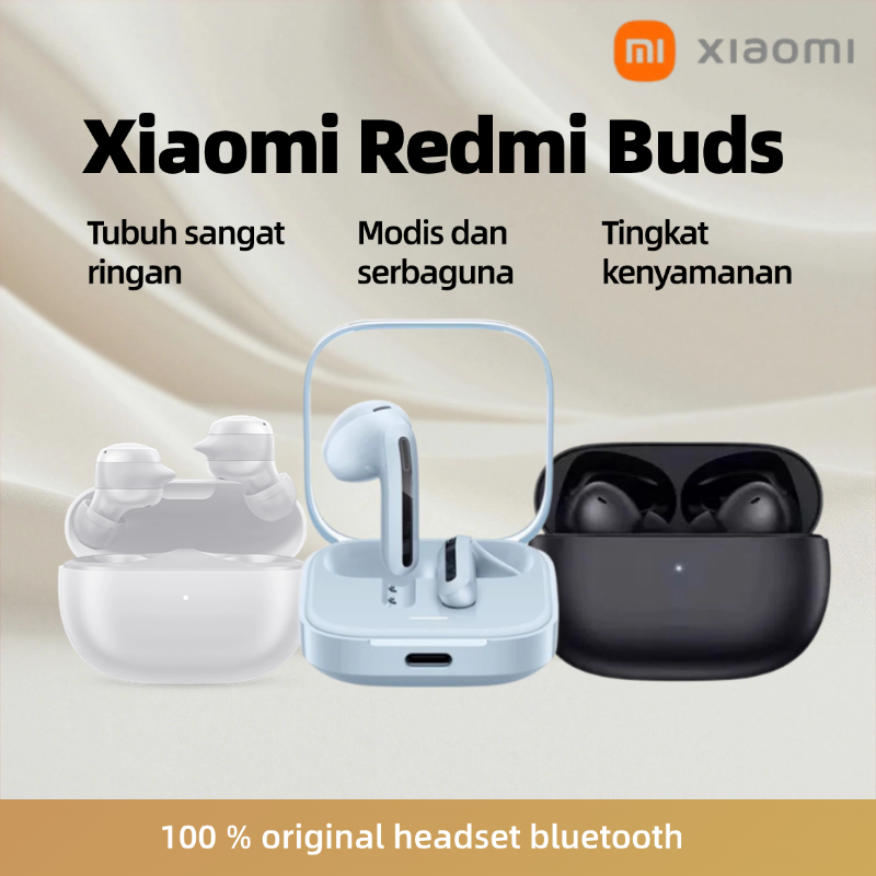 Jual Xiaomi Redmi Buds 3/4/5/6 100 % original headset bluetooth ...