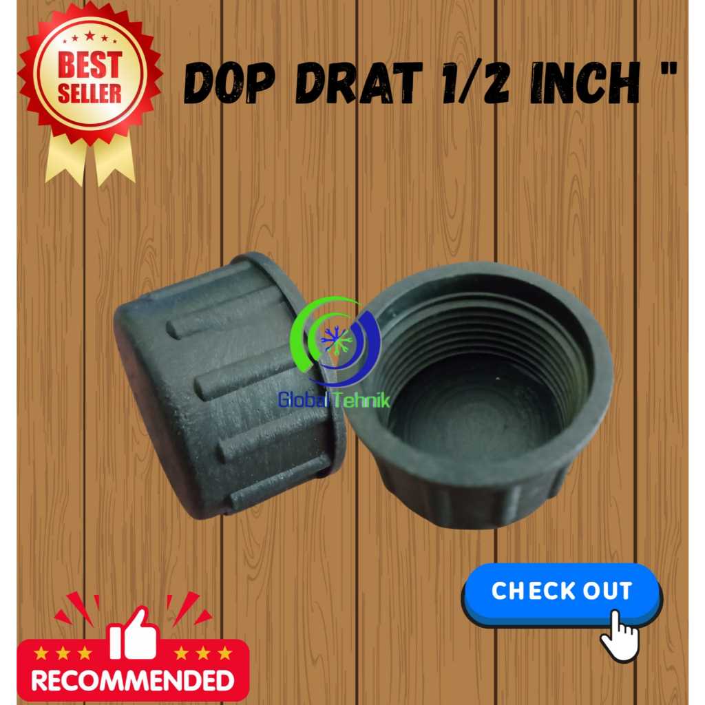 Jual DOP DRAT 1/2" INCH PVC / DOP DRAT DALAM 1/2 IN / TUTUP PIPA 0,5 IN ...