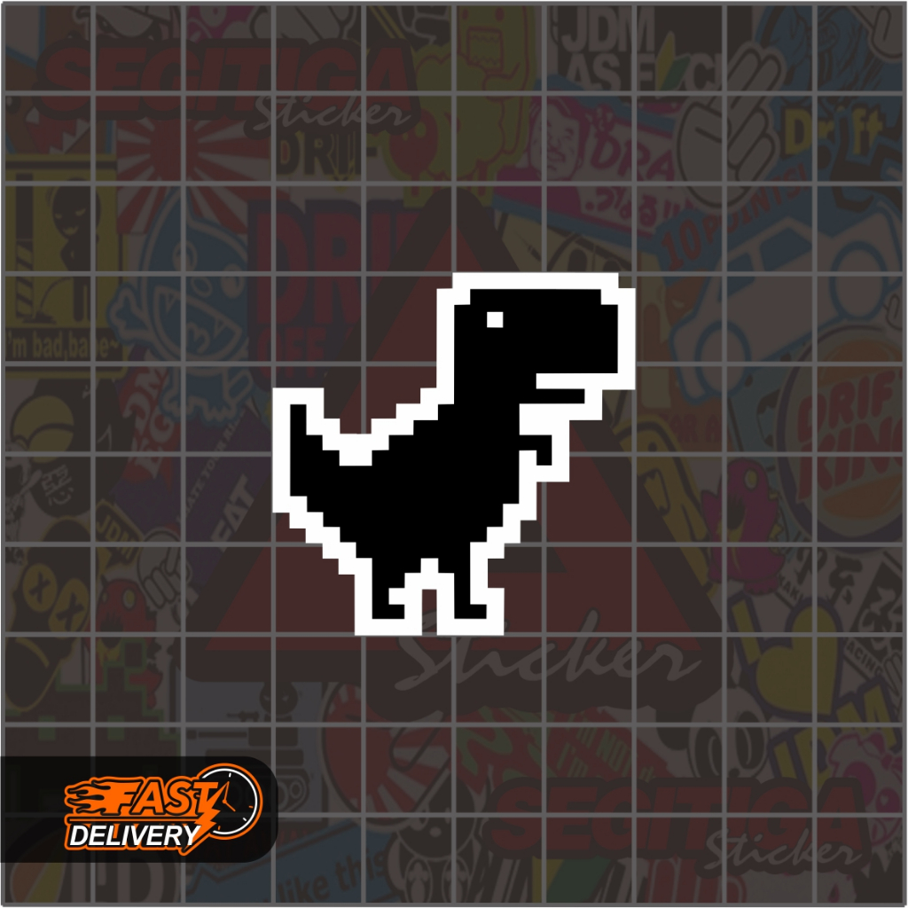 Jual Sticker Dino T Rex Offline Ukuran 4 x 4 Cm | Shopee Indonesia