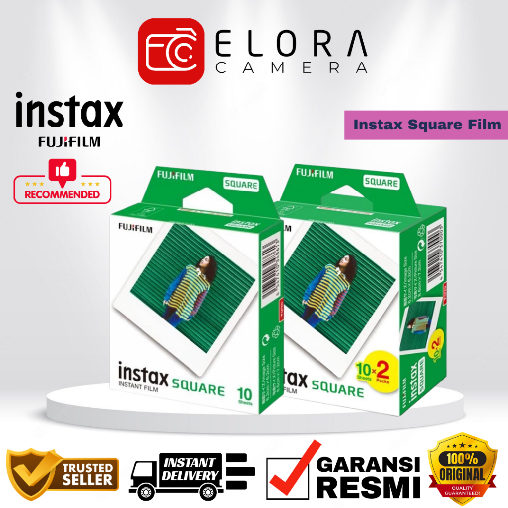 Jual Instax Square Film Plain Single Twinpack / Paper Film Refill ...