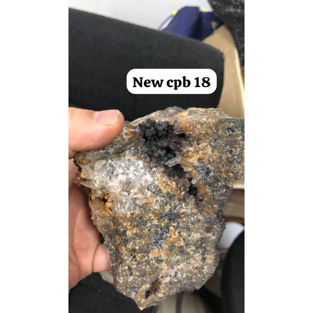 Jual geode crystal quartz pyrite cluster kristal campuran hematite ...