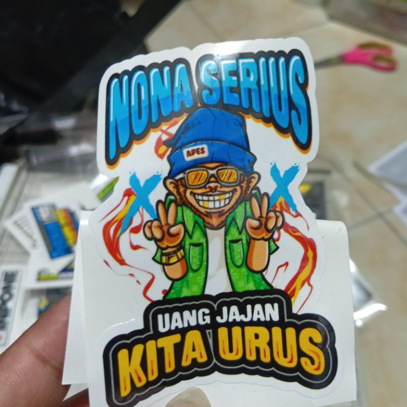 Jual STIKER NONA SERIUS UANG JAJAN KITA URUS | Shopee Indonesia