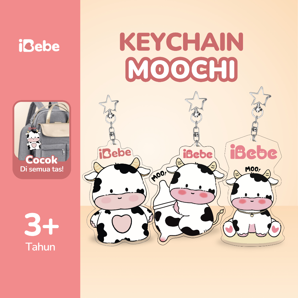 Jual ibebe Ibebe Gantungan Kunci Bentuk Lucu motif sapi moomoo key ...