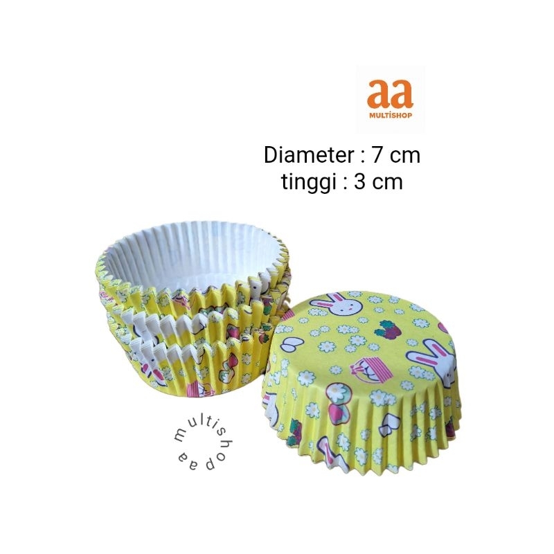 Jual Cup Roti Laminasi Bulat 7 cm Isi 200 pcs | BUNGA KUNING | Shopee ...