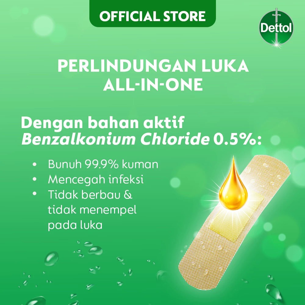 Jual SATUAN !! 1 lembar/ pcs PLESTER - Dettol plester luka antiseptik ...