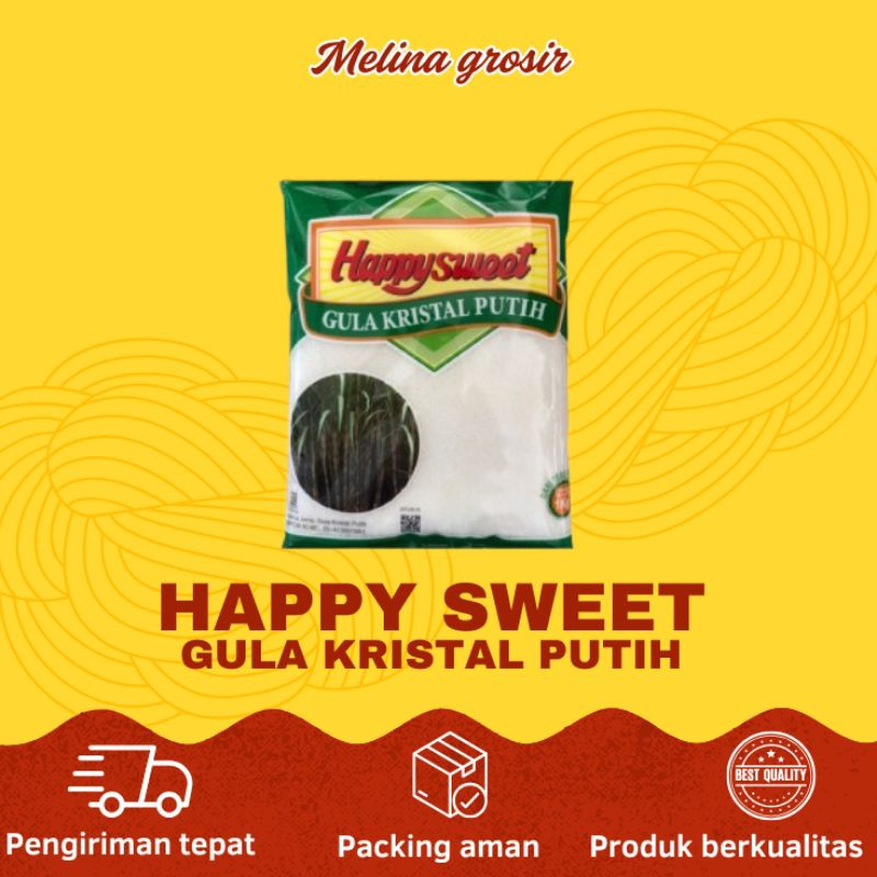 Jual HAPPY SWEET gula pasir 1kg | Shopee Indonesia
