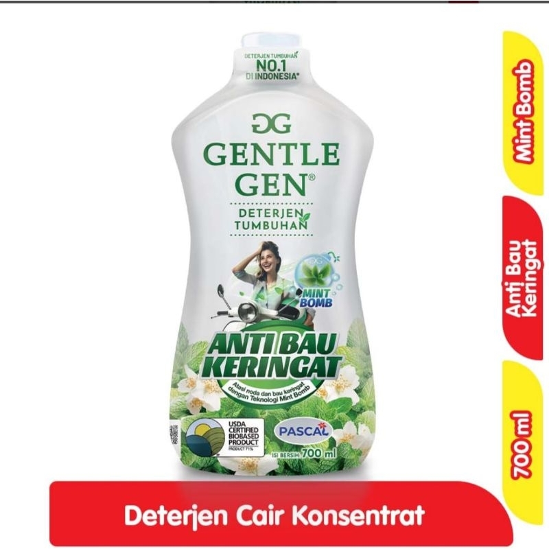 Jual Gentle Gen Detergen Tumbuhan 700ml All Varian Kemasan Botol ...
