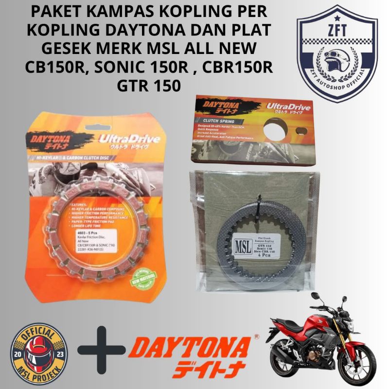Jual Kampas Kopling Kevlar Per Kopling Daytona Dan Plat Gesek MSL Racing All New CB150R CBR 150R ...