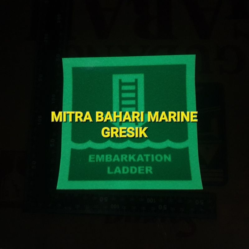 Jual Stiker IMO Symbol IMPA 334104 Embarkation Ladder Ukuran 15x15cm ...