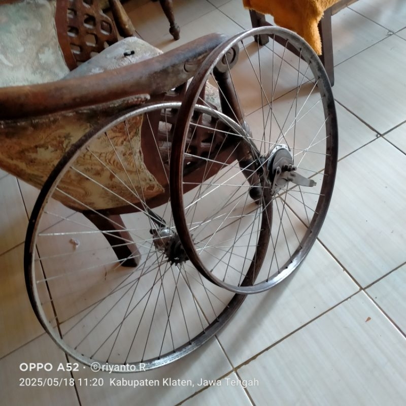 Jual roda pelk set torpedo ,depan tromol sepeda onthel basikal tua28@n ...