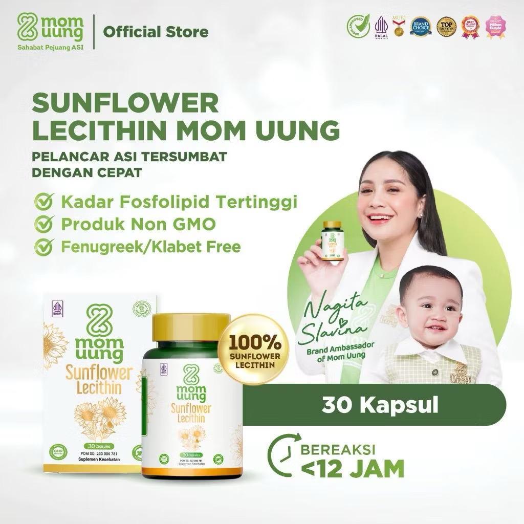 Jual QBS || Mom Uung Sunflower Lecithin 30 Kapsu ||l Melancarkan ...