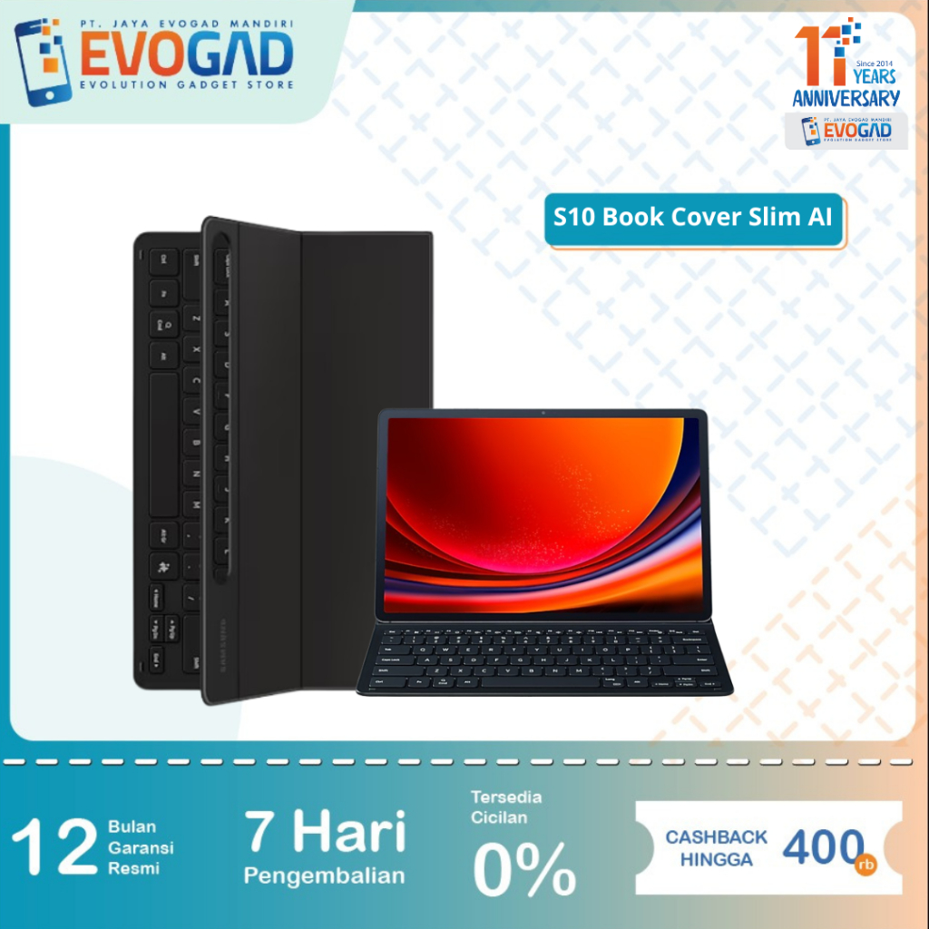 Jual Samsung Tab Bookcover Keyboard S9 Ultra, S9, S9 FE, S10, S10+ 5G Cover Keyboard & Slim ...