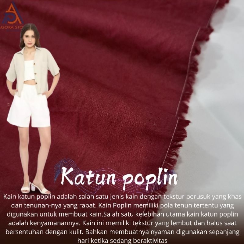 Jual kain bahan katun poplin | kain katun poplin polos | kain katun ...