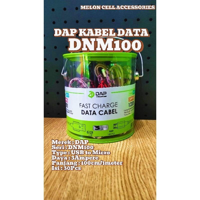 Jual 3610001 DAP KABEL DATA DNM100 - MICRO 3AMPERE ISI 30PCS | Shopee Indonesia