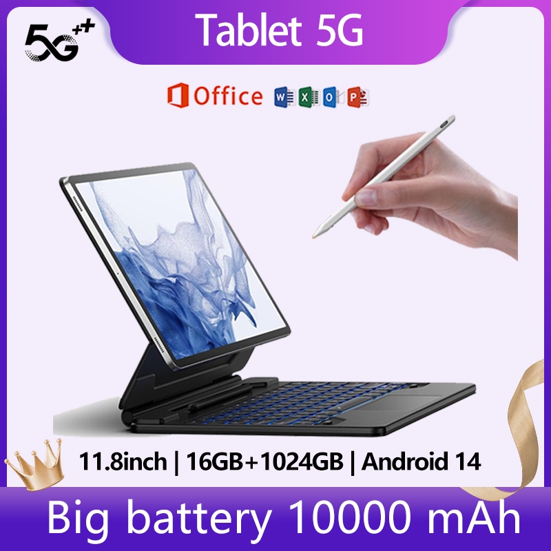 Jual [Bisa COD] Tablet Android Pro14 l 11.8 inch l 1024GB+Keyboard l ...