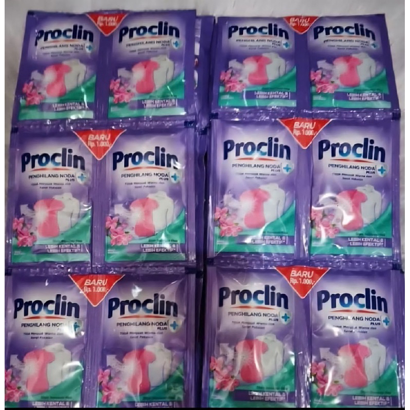 Jual PROCLIN PENGHILANG NODA SACHET 25ml (1 renteng isi 12 sachet ...