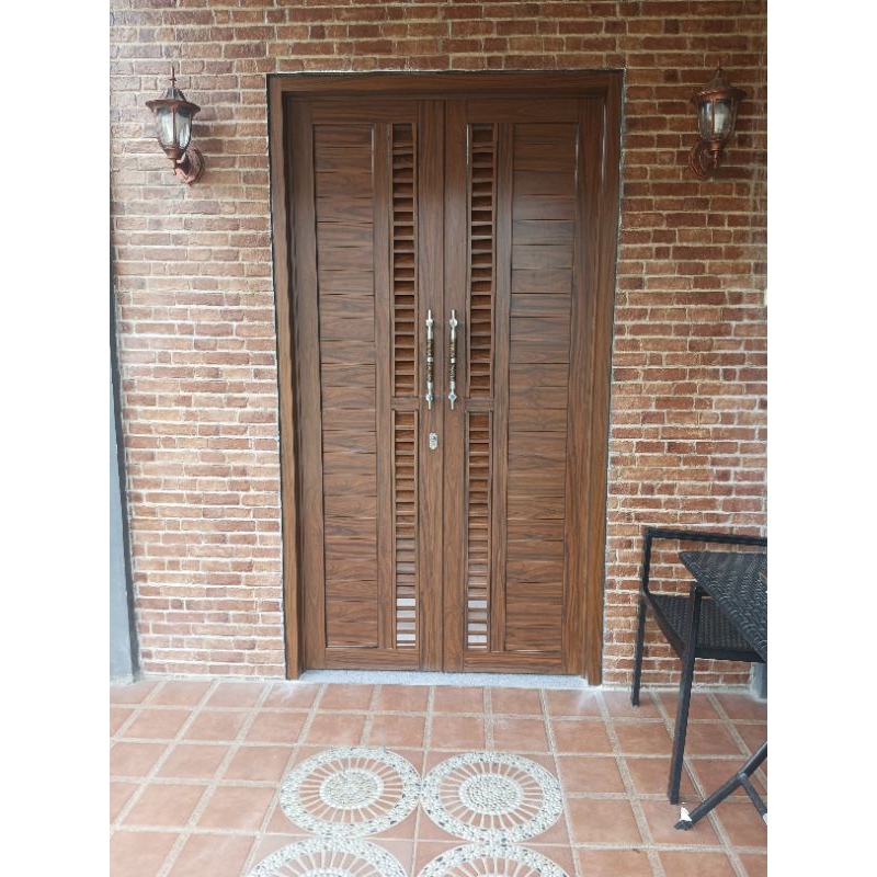 Jual Pintu Aluminum Motif Kayu/Pintu Alumunium Serat Kayu/Pintu ...