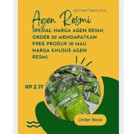 Jual HARGA AGEN GREEN TEA ACTIVA 50 BUNGKUS GRATIS 10 BUNGKUS | Shopee ...