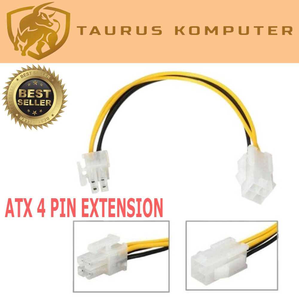 Jual Kabel Power CPU ATX 4 Pin Extension Extention Extender 4Pin Male ...