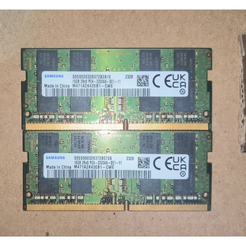 Jual RAM Laptop Samsung 32GB (2x16GB) DDR4 3200MHz | Shopee Indonesia