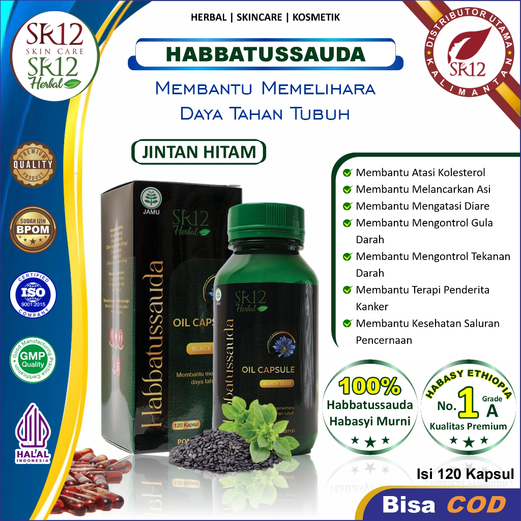 Jual Habbatussauda SR12 Herbal Oil Capsule Minyak Habbatussauda Kapsul ...