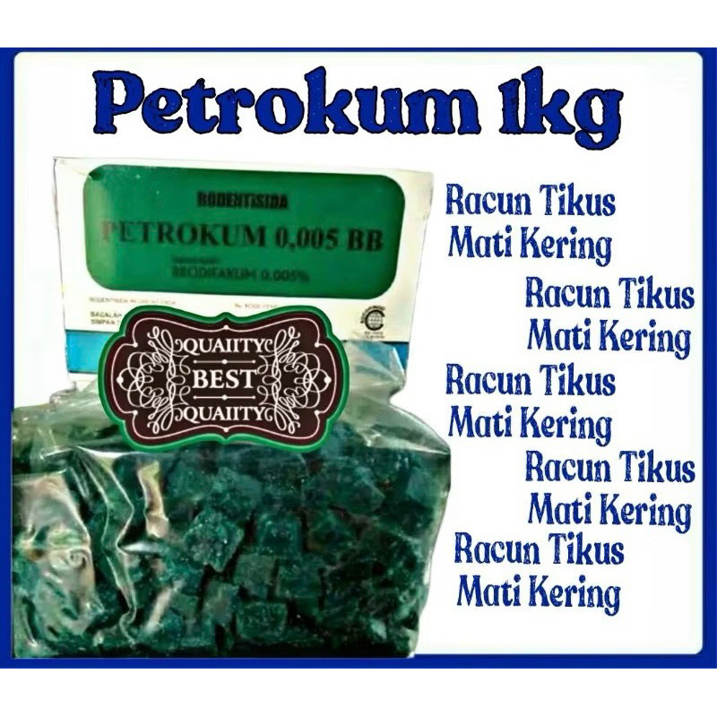 Jual PETROKUM KEMASAN 1 KG ORI 100% RACUN TIKUS LANGSUNG KERING ...