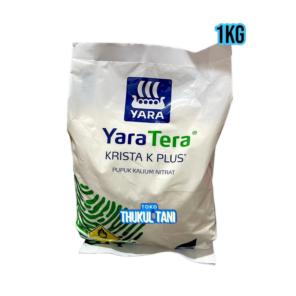 Jual Yara Tera Krista K Plus 1KG Kalium Nitrat Kristal Pupuk KNO3 Putih ...