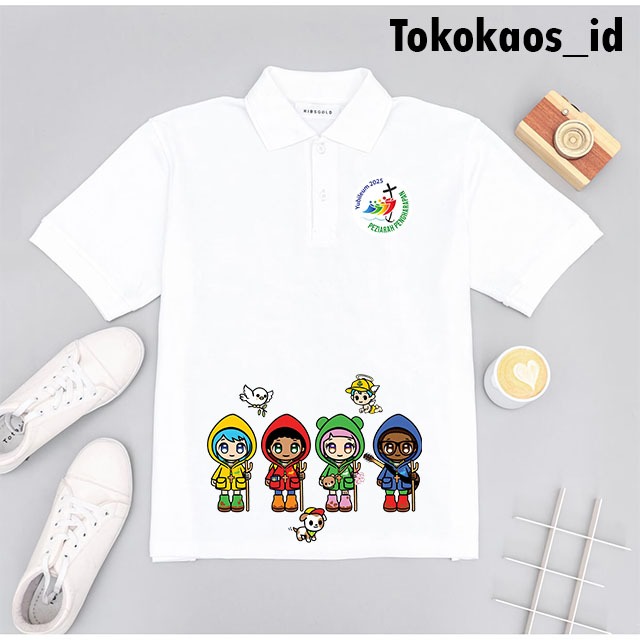 Jual KAOS wangky polo JUBILEE 2025 PILGRIM OF HOPE KAOS LUCE TAHUN ...