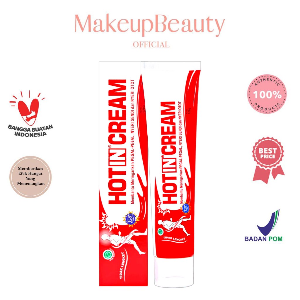 Jual HOTIN / HOT IN Cream Original 120g | 30g - Atasi Capek, Pegal, dan Nyeri Otot | Shopee ...