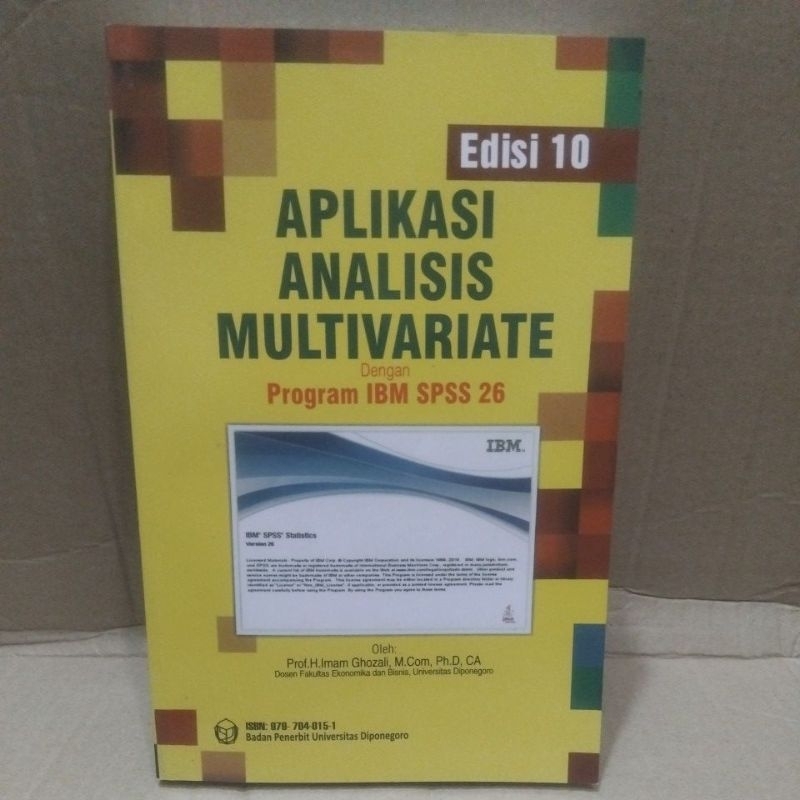 Jual Aplikasi analisis multivariate edisi 10 SPSS 26 ( Prof imam ghozali ) | Shopee Indonesia
