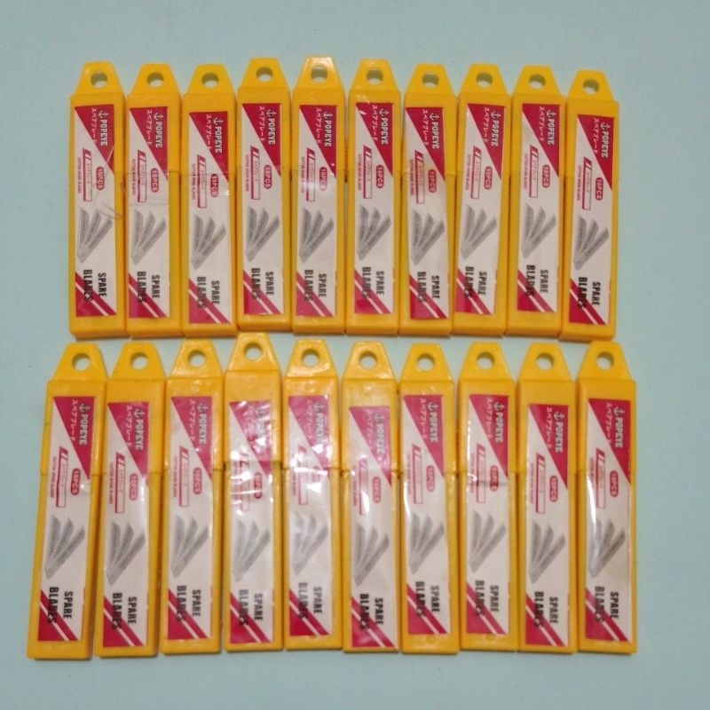 Jual 200 pcs isi cutter besar/isi pisau cutter/mata cutter | Shopee ...