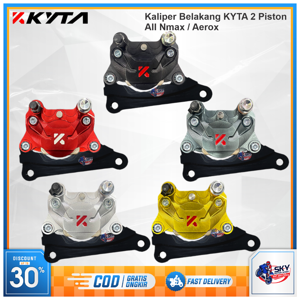 Jual Kaliper Belakang 2 Piston KYTA KN-V3 Nmax Old New Neo Turbo Aerox Plus Bracket Original ...