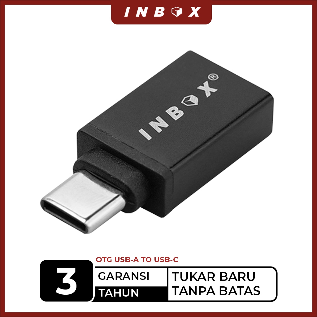 Jual INBOX OTG TYPE C Adapter Converter USB-A to USB-C Connector ...