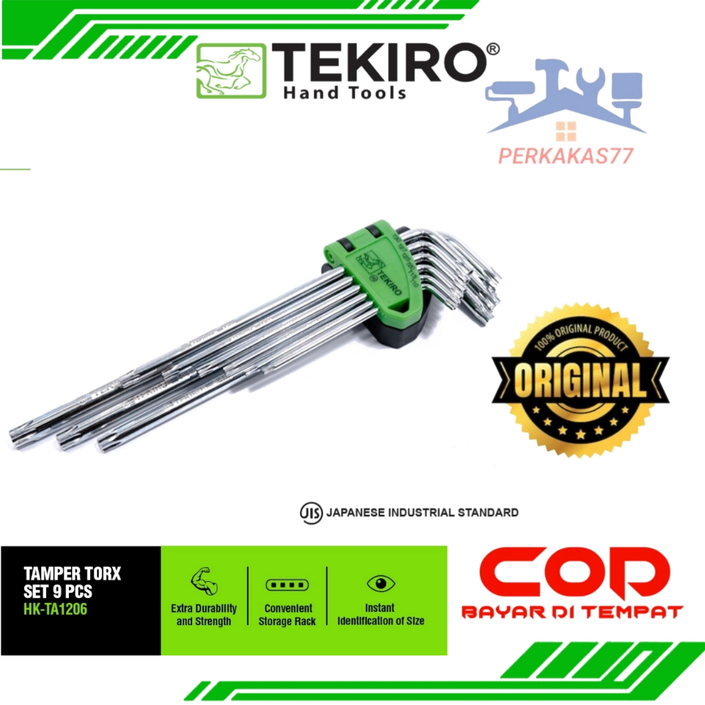 Jual TEKIRO SET KUNCI L TORX TANPA Lubang 9 PCS KUNCI L BINTANG SET TOOLS ALAT PERKAKAS | Shopee ...