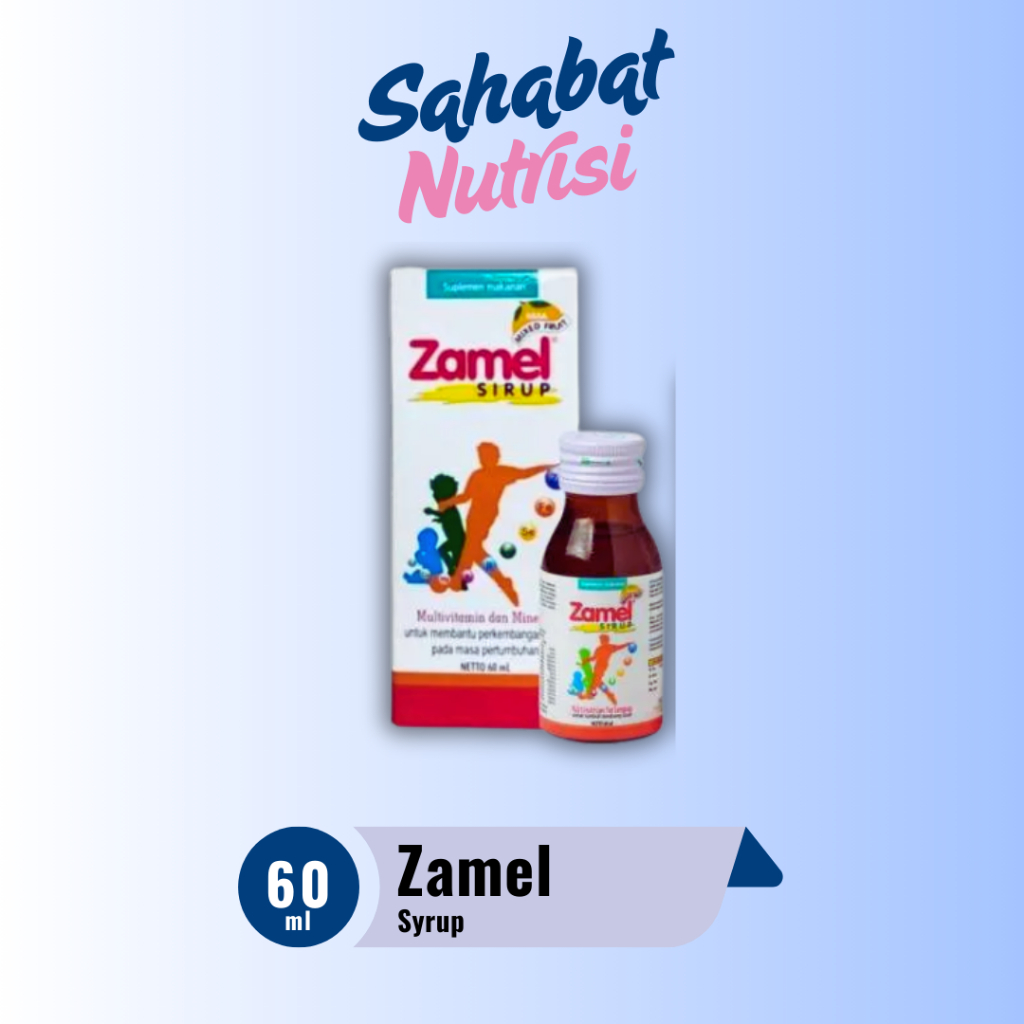 Jual Zamel Syrup 60ml (multivitamin&mineral anak-anak) | Shopee Indonesia