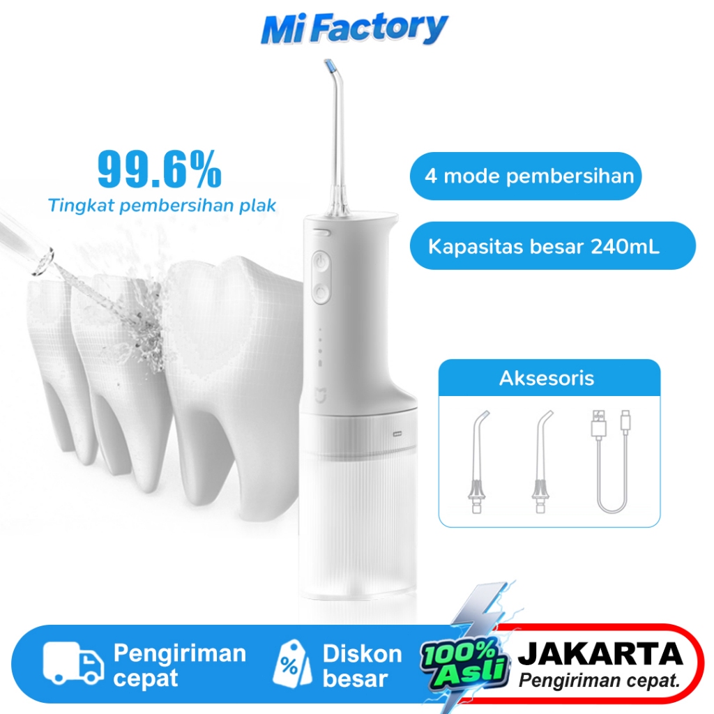 Jual Mijia Electric Water Flosser 2, Pembersih Gigi dengan Teknologi ...