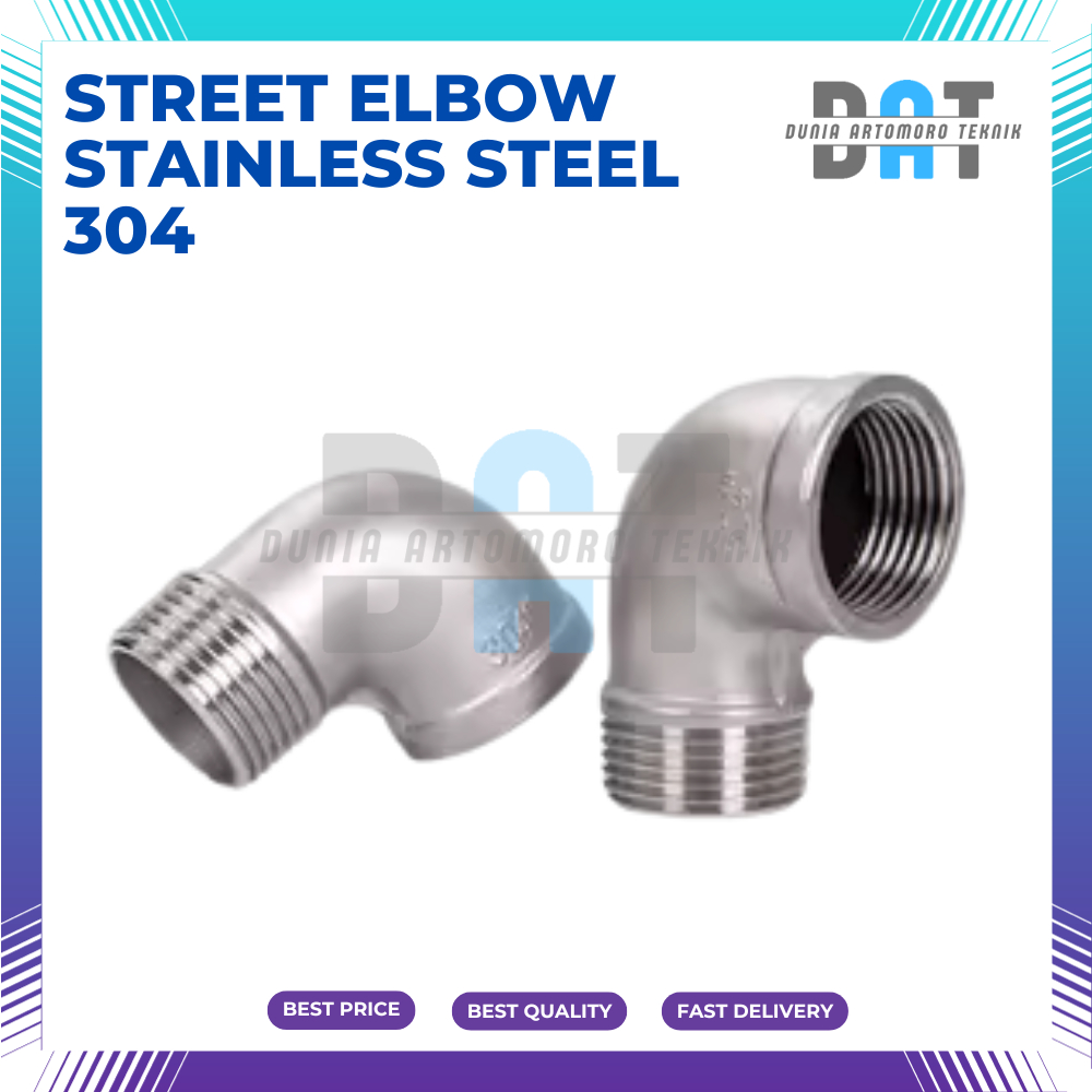 Jual 1/2" Street Elbow SS304 / Knee Kombinasi Drat Luar Dalam Stainless Steel 1/2 Inch | Shopee ...