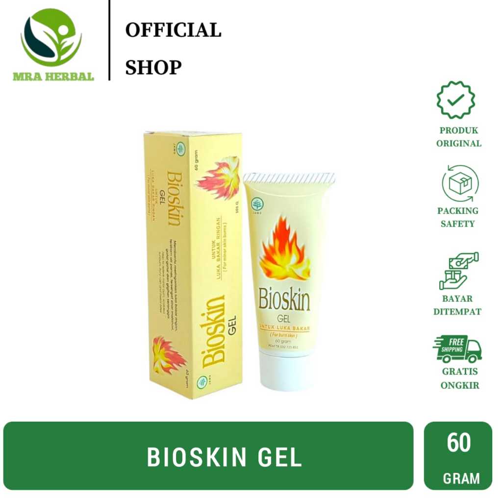 Jual Bioskin Gel 60 Gram | Bioskin Original Borobudur Untuk Luka Bakar | Shopee Indonesia