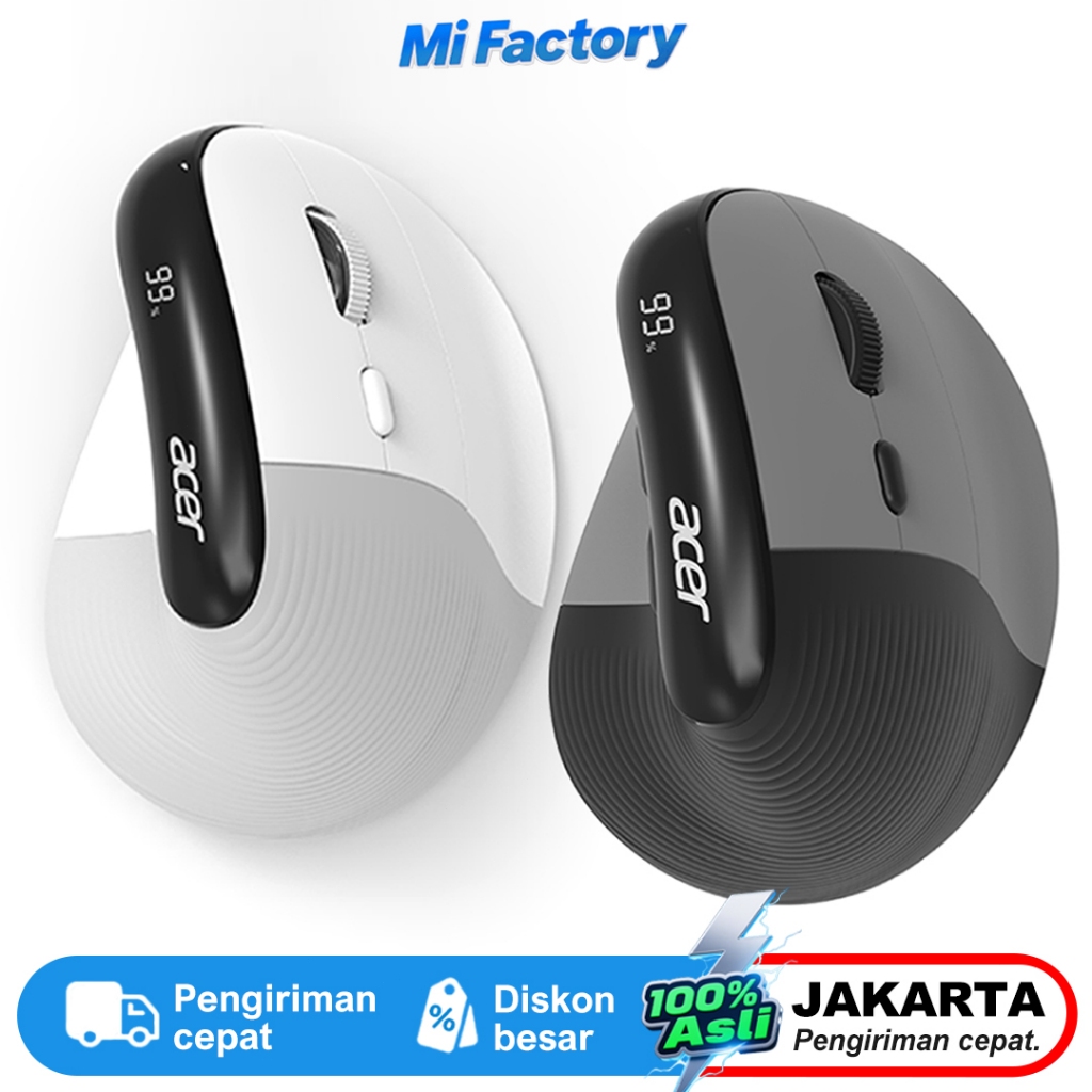 Jual Acer OMR217 Mouse Nirkabel Bluetooth Tikus Desain ergonomis, 3 ...