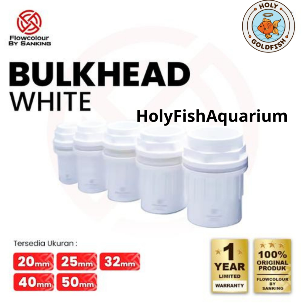 Jual Flowcolour Bulkhead Lurus Fitting Vault Ring Pipa Pipe U - PVC by Sanking / San King ...