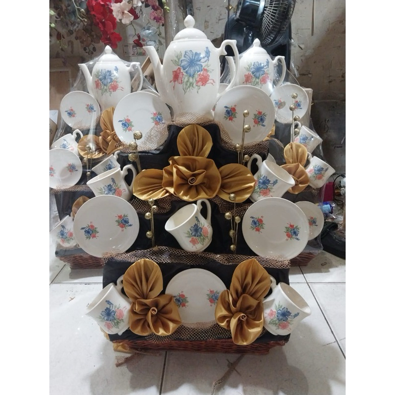 Jual parcel tea set idul fitri/parcel teko/hadiah hampers lebaran 2025 ...