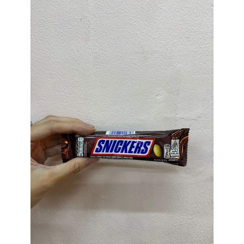 Jual SNICKERS NOUGAT CHOCOLATE 51G | Shopee Indonesia