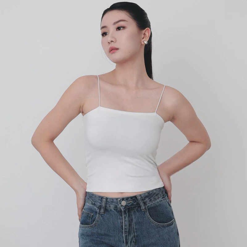 Jual Tanktop Spaghetti Basic Square - Tank top Wanita Camisole | Shopee ...