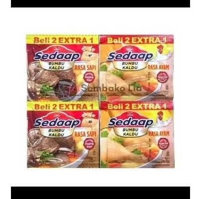 Jual Sedap kaldu bubuk sapi/ayam 9 gr 1 renceng isi 18 sachet | Shopee ...